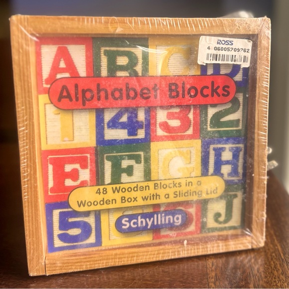 Schylling | Toys | Vintage Schylling Alphabet Blocks 48 Wooden Blocks ...
